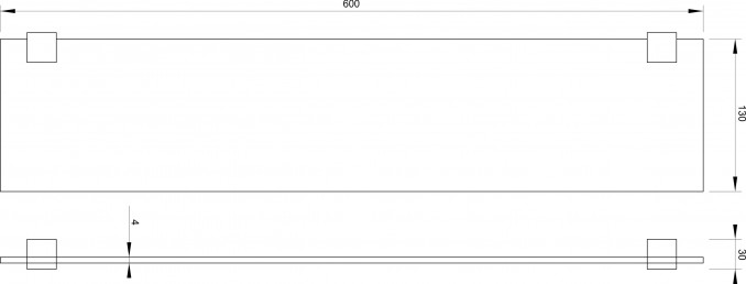 Stakleni etažer COPEN LINEA C-03-106 – ELMOS Promet