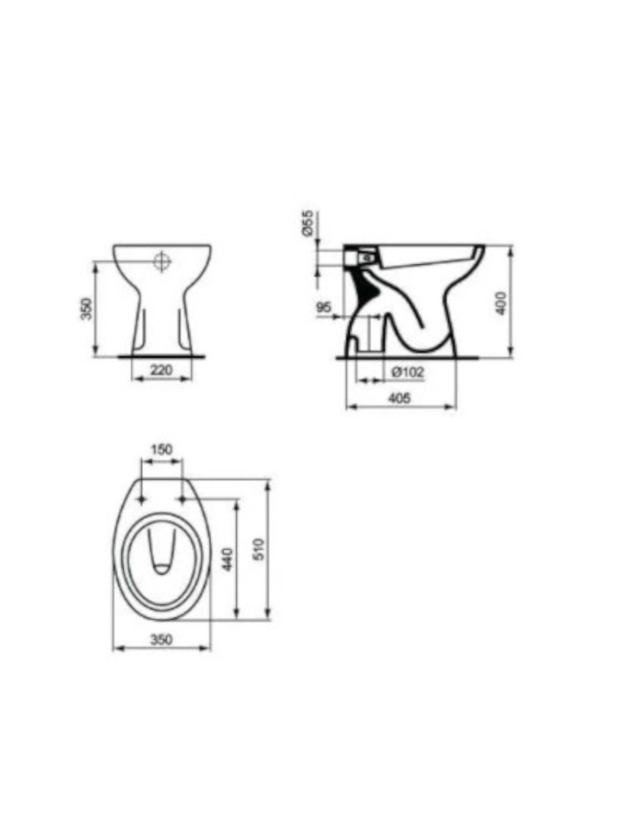 WC šolja ALPHA IDEAL Simplon – ELMOS Promet