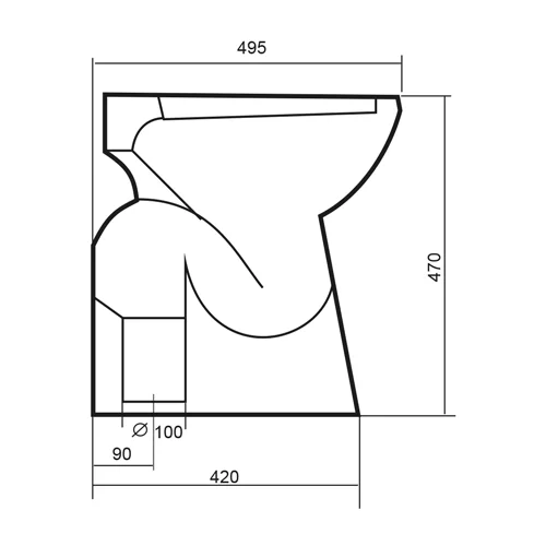 Wc šolja za invalide Povišena Sa daskom Viktorija – ELMOS Promet