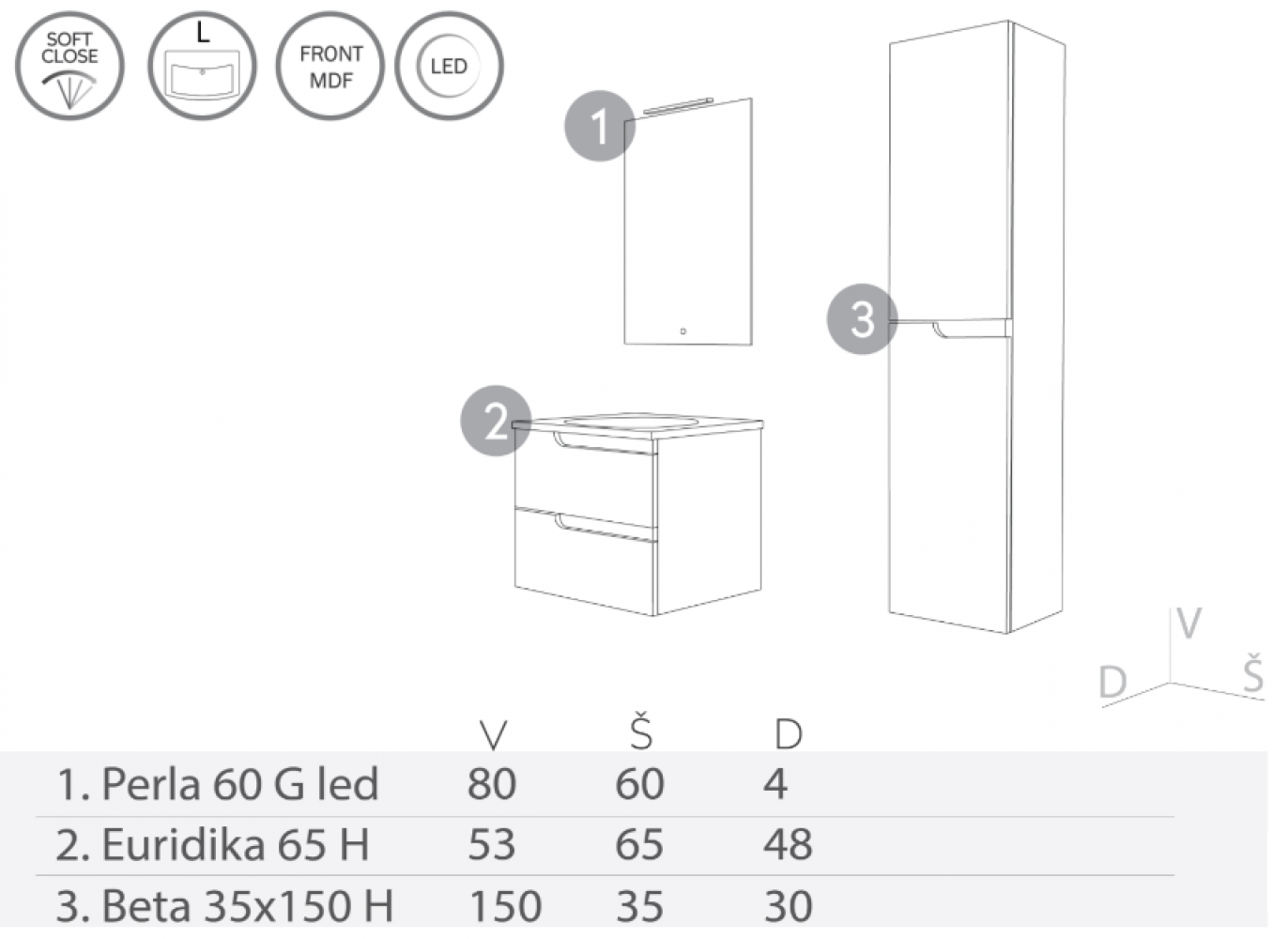 Konzolna Vertikala – BETA 35×150 H – ELMOS Promet